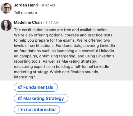 LinkedIn Ad Types with Example Ads - CommonMind