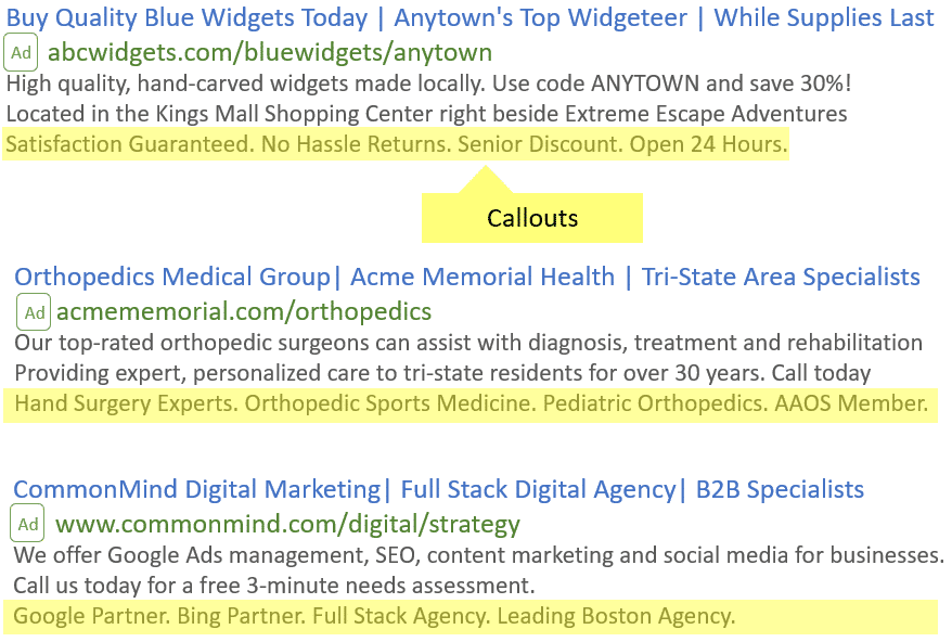Guide To Google Ads Extensions | CommonMind Blog