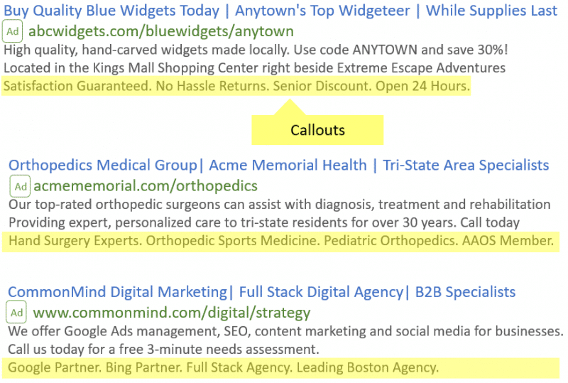 Guide To Google Ads Extensions | CommonMind Blog