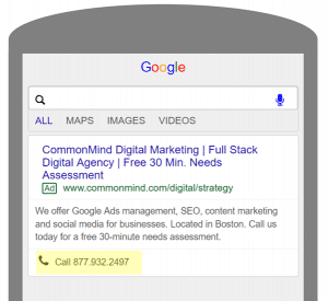 Guide To Google Ads Extensions | CommonMind Blog